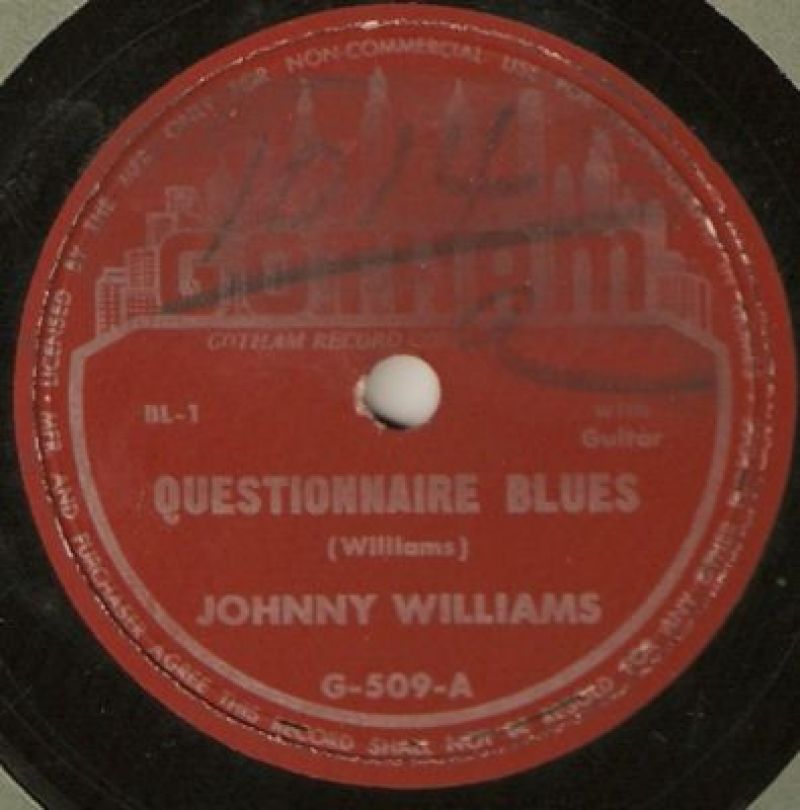 Johnny Williams [John Lee Hooker] - Questionnaire Blues - hitparade.ch